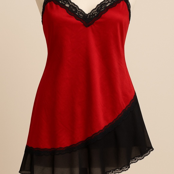 Secret Treasures | Intimates & Sleepwear | Secret Treasures Red Satin ...